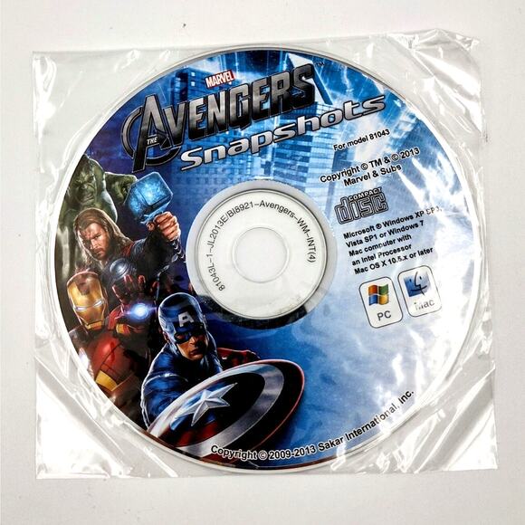 Marvel | Other | Marvel Avengers Snapshots Cdrom 23 Sakar Mac And Pc ...